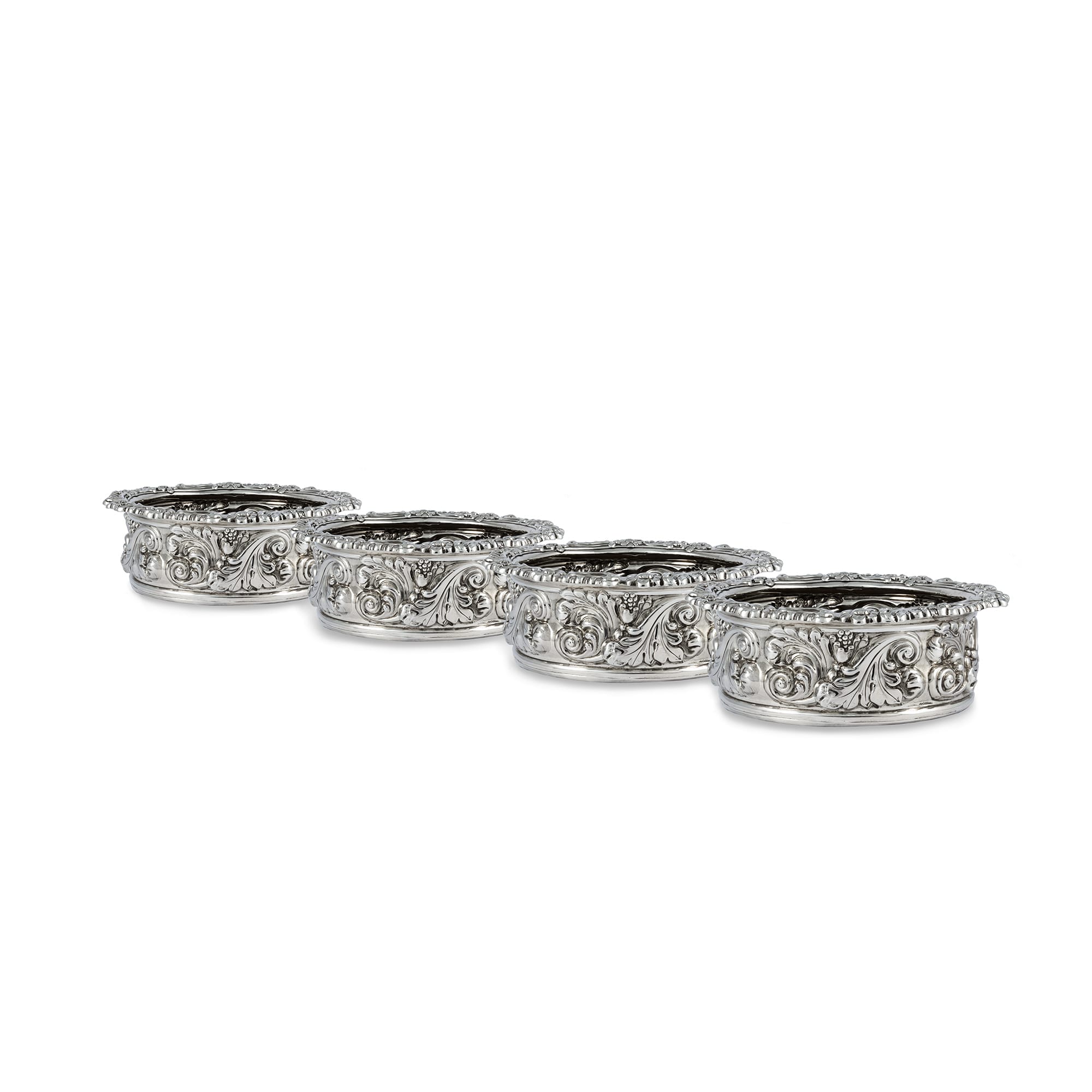 A Set Of Four George III Sterling Silver Wine Coasters – Bentley ...