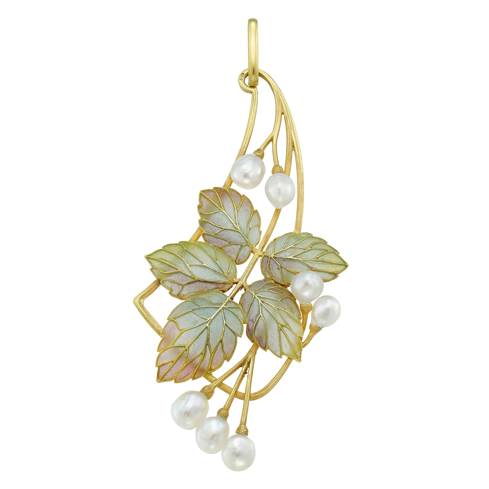 An Art Nouveau Enamel And Pearl Pendant By Falize – Bentley & Skinner ...