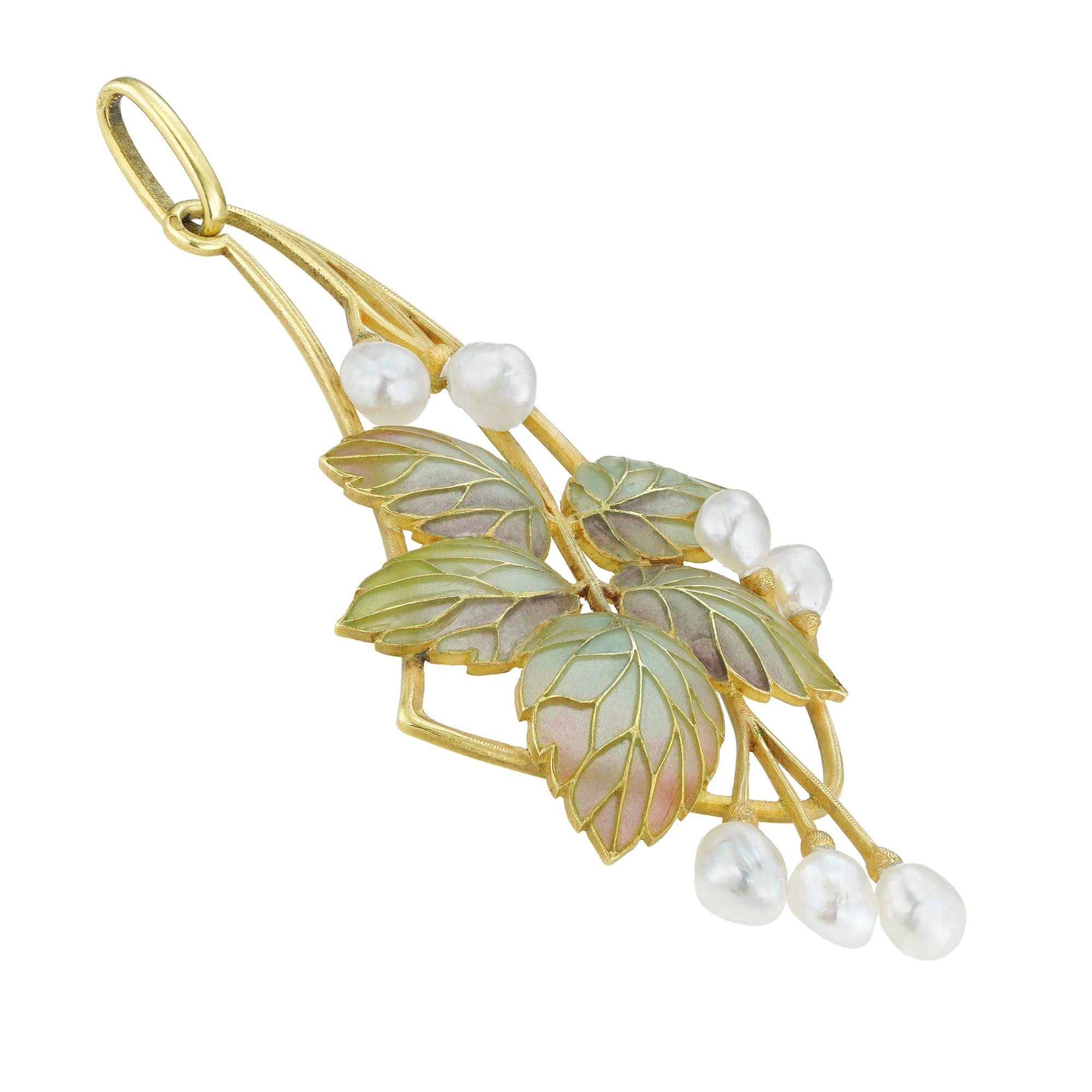 An Art Nouveau Enamel And Pearl Pendant By Falize – Bentley & Skinner ...