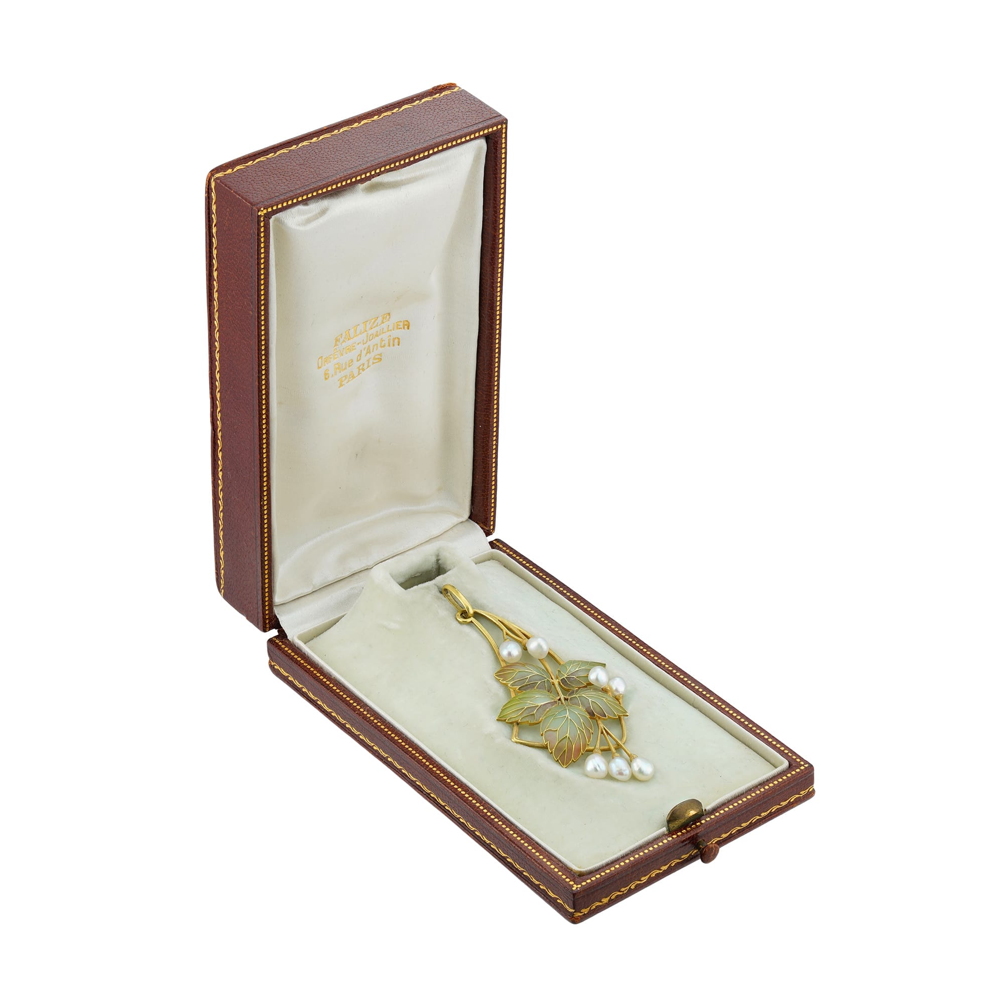 An Art Nouveau Enamel And Pearl Pendant By Falize – Bentley & Skinner ...