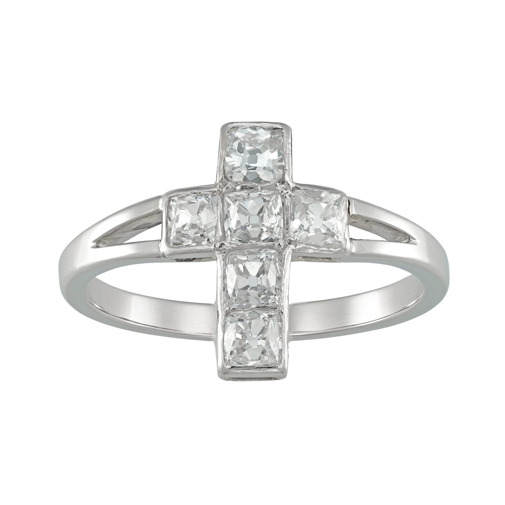 An early 20th century Peruzzi diamond-set cross ring – Bentley ...