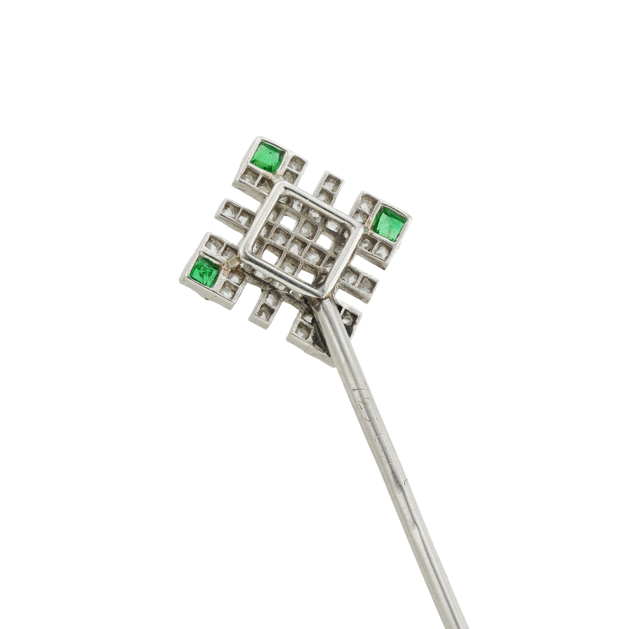 An Edwardian diamond and emerald stick-pin – Bentley & Skinner – The ...