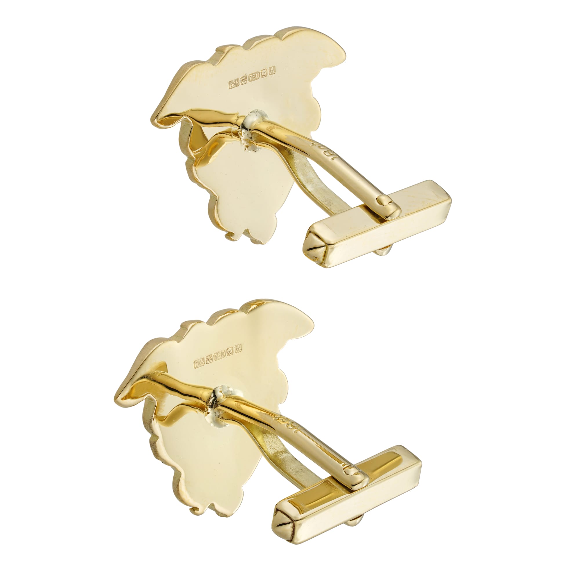A pair of gold Medusa cufflinks – Bentley & Skinner – The Mayfair ...