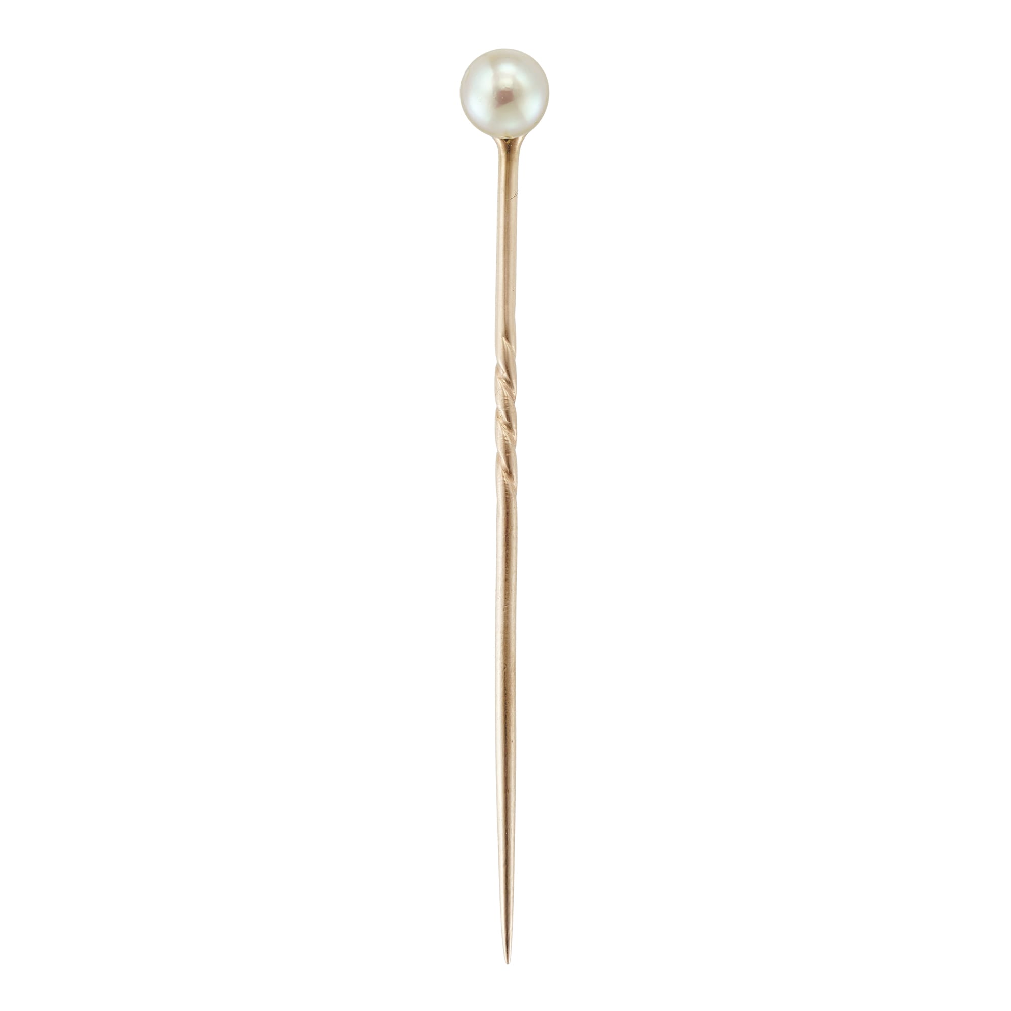 A cultured pearl and gold stick-pin – Bentley & Skinner – The Mayfair ...
