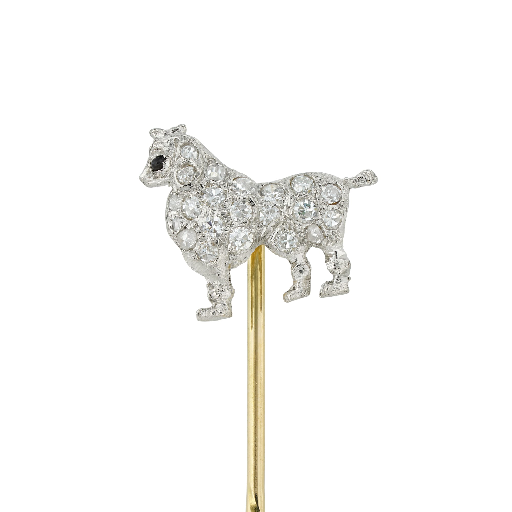 An early 20th century diamond-set poodle stick-pin, – Bentley & Skinner ...