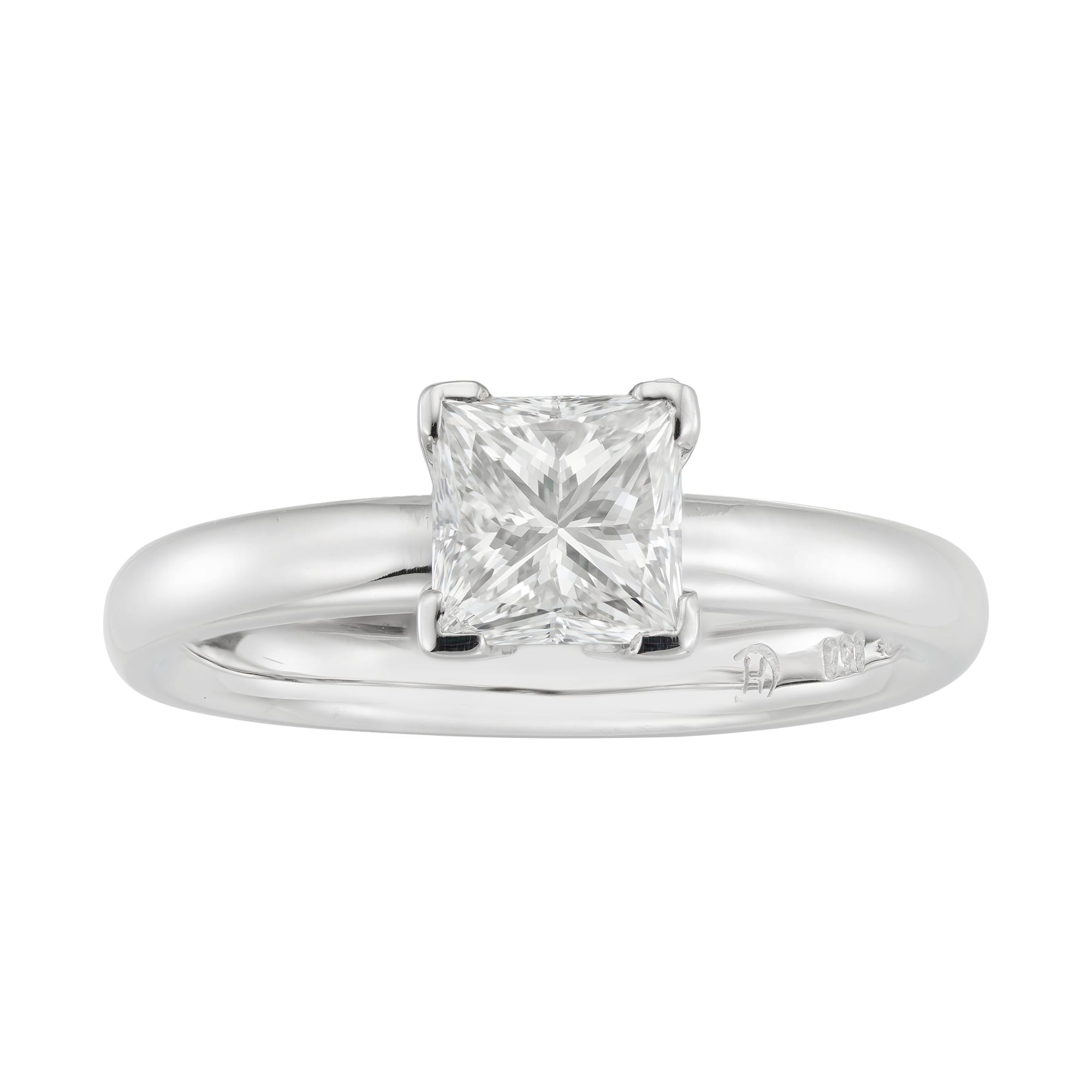A princess cut diamond solitare ring – Bentley & Skinner – The Mayfair ...