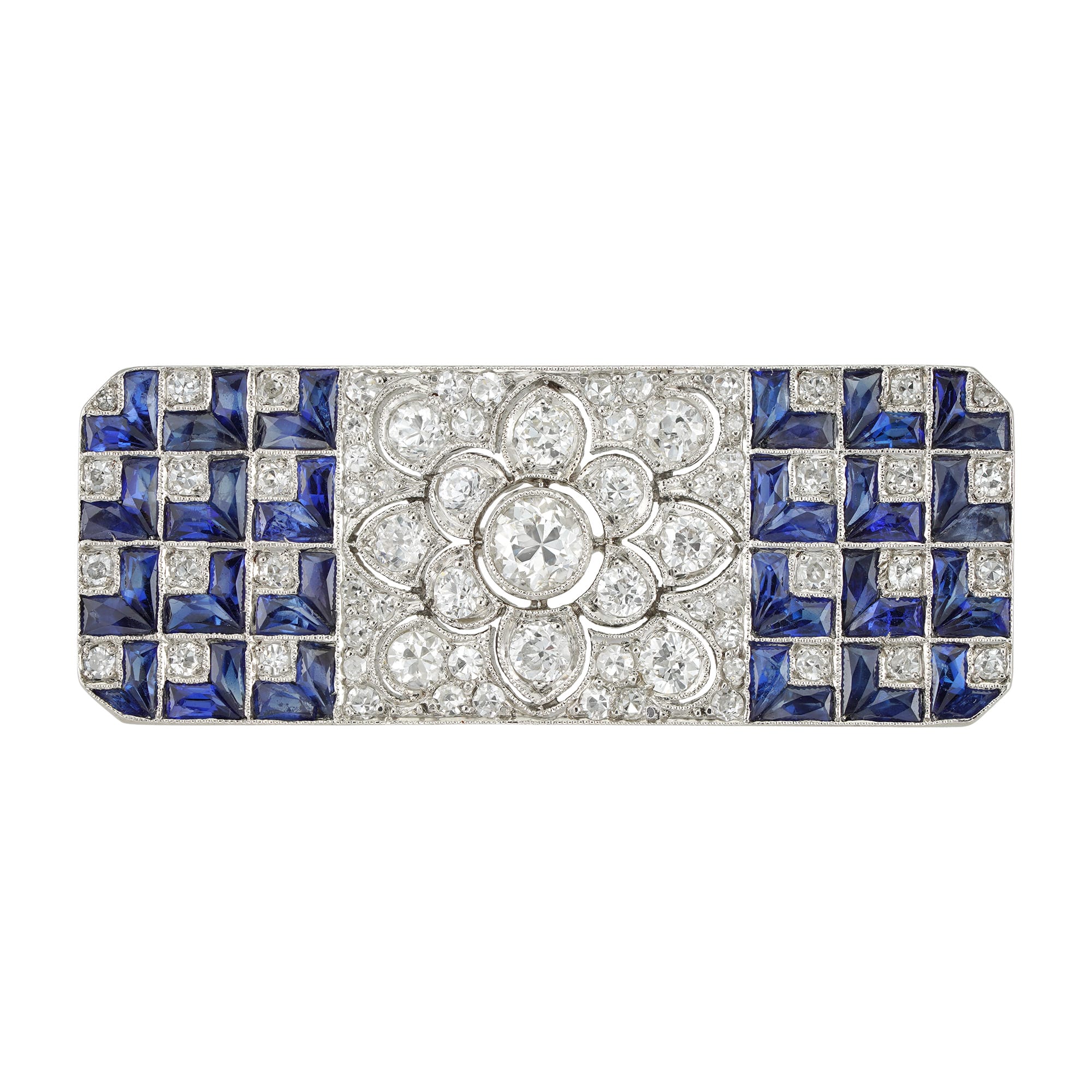 An Art Deco sapphire and diamond brooch – Bentley & Skinner – The ...