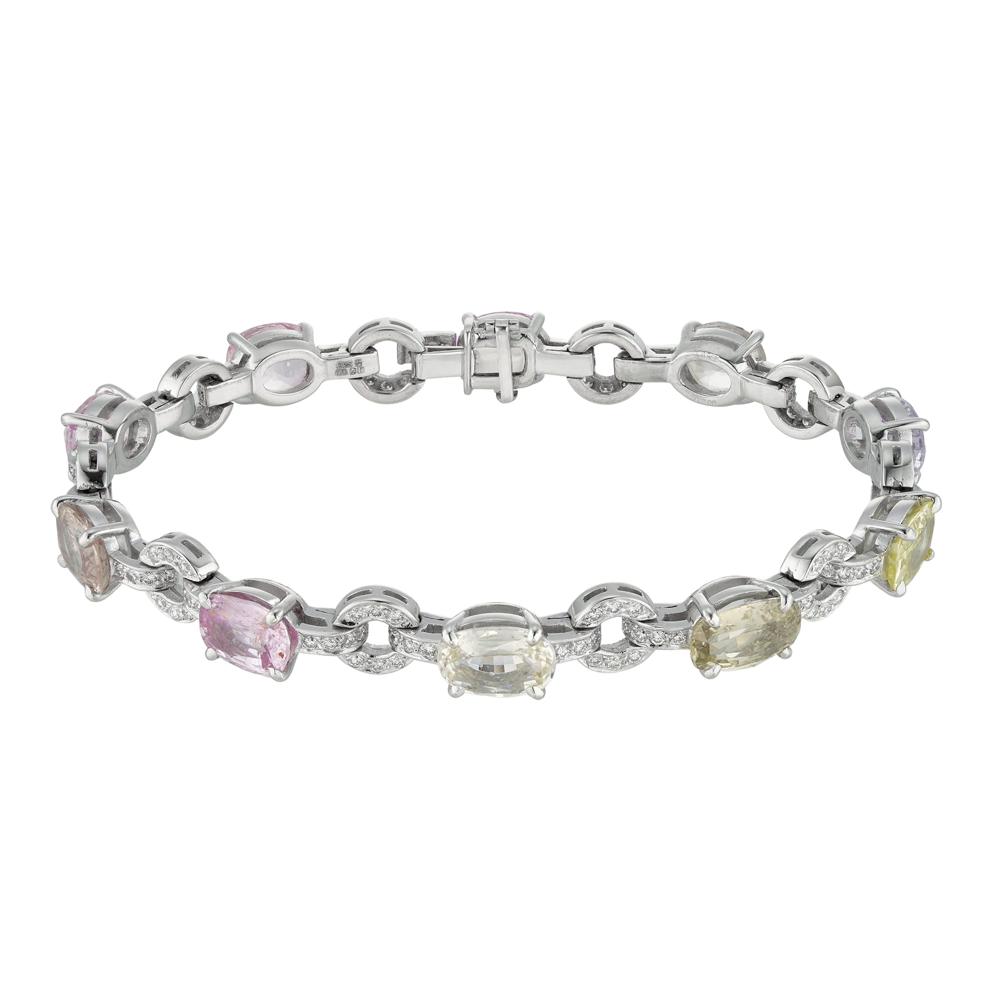 A Multicoloured Sapphire And Diamond Bracelet – Bentley & Skinner – The ...